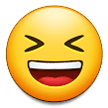😆 Grinning Squinting Face Emoji
